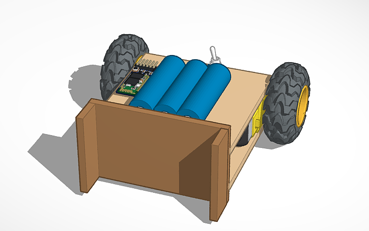 3D design SOCCERBOT v1 (3wheel) - Tinkercad