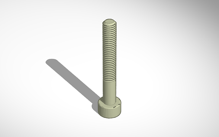 3D design screw - Tinkercad