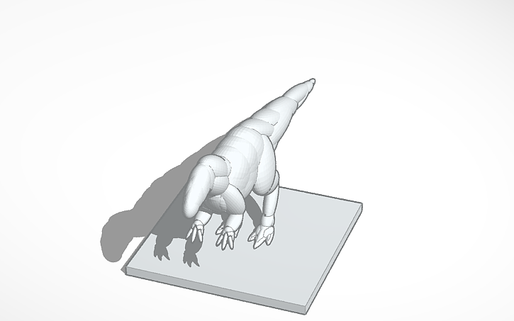 3D design Dinosaur Model - R - Tinkercad