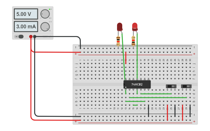 Circuit Design Latch S R Active High Tinkercad