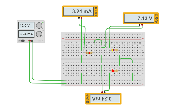 Circuit design Series-Parallel PART_3 Farah Nabihah - Tinkercad