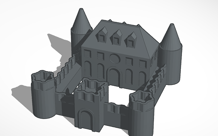 3D design castle | Tinkercad