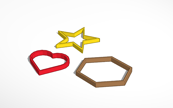 3D design Cookie Cutters - Tinkercad