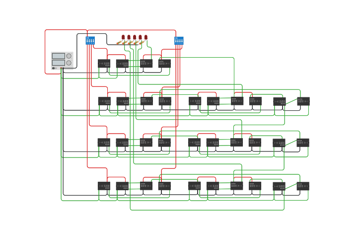 Circuit design Relay Adder - Tinkercad