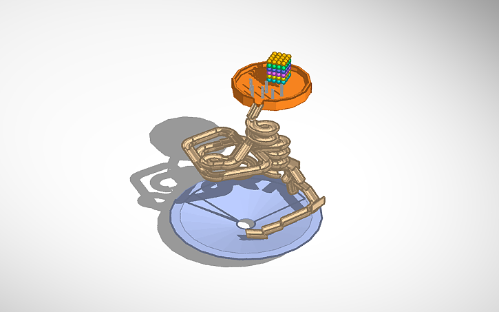 3D design MARBLE RACE - Tinkercad