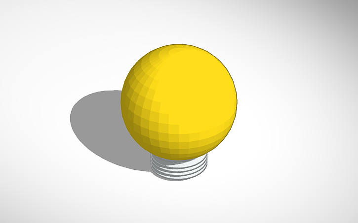 3D design Light Bulb - Tinkercad