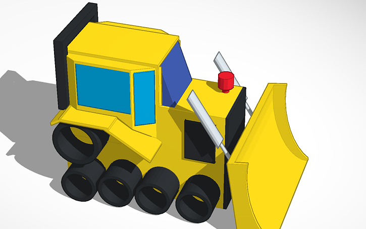 3D design Bulldozer Project - Tinkercad