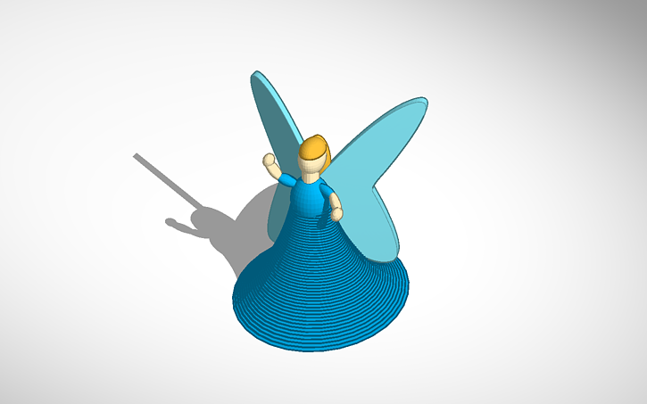 3D design Female fairy - Tinkercad