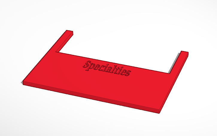 3D design Character Separators 2 - Tinkercad
