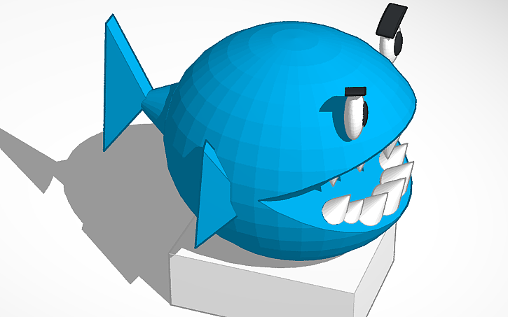 3D design Blue Fish - Tinkercad