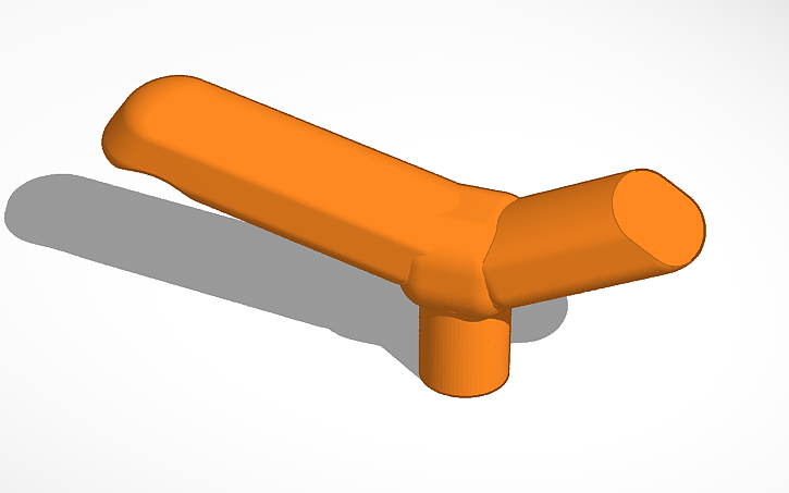 3D design Cane handle my1 - Tinkercad