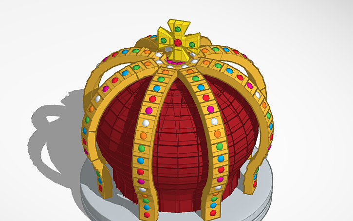3D design crown - Tinkercad