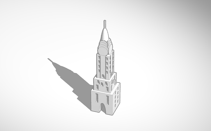3D design Chrysler Building Model | Tinkercad
