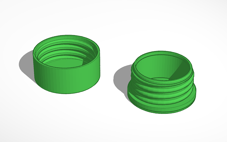 3D design 25 round can - Tinkercad