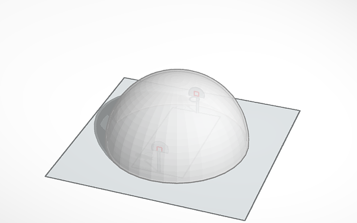 3D design Basketball Dome - Tinkercad