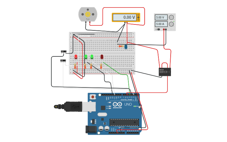 Circuit design Arduino Pump Control | Tinkercad