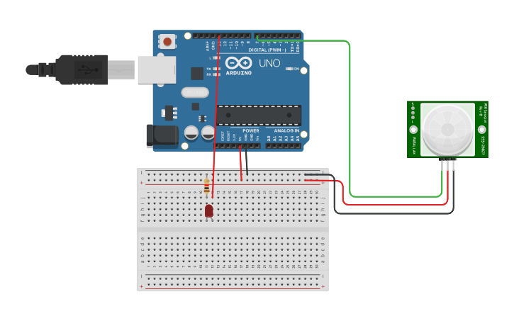 Circuit Design Sensor Pir Con Arduino Tinkercad 2754