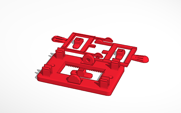 3D design Retro Rocker Light Switch - Tinkercad