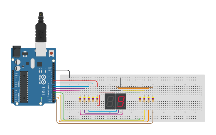Circuit design Aniruddh Rao: (Counting From 1-10) - 7 Segment Display ... Circuit design Aniruddh Rao: (Counting From 1-10) - 7 Segment Display ...