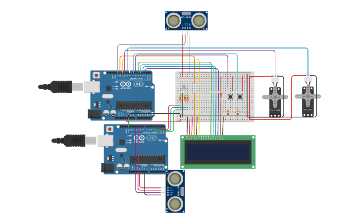 Circuit design Trash Sorter - Tinkercad