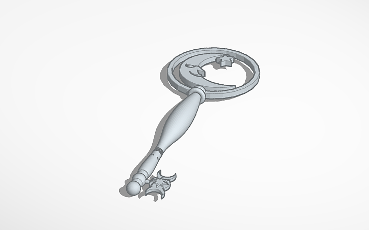 3D design Moon Key Locke and Key - Tinkercad