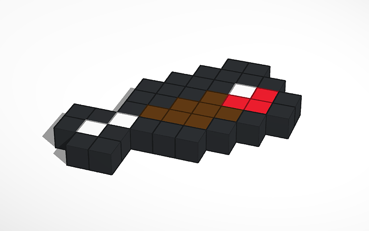 3D design minecraft hunger bar midium | Tinkercad