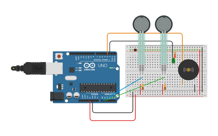 Circuit Design Copy Of Force Sensor Led Tinkercad