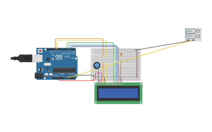 Circuit design p25(voltimetro) - Tinkercad