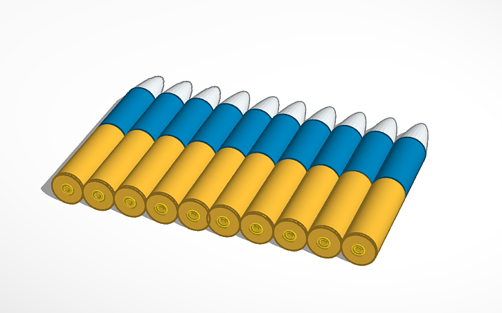 3D design ww2 tank shells - Tinkercad