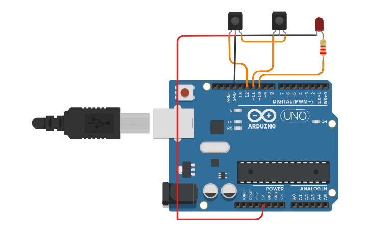 Circuit Design Visitor Counter Tinkercad