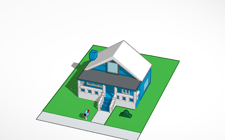3D design The Amazing World of Gumball House - Tinkercad