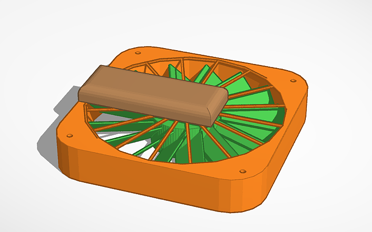3D design PC Cooler - Tinkercad