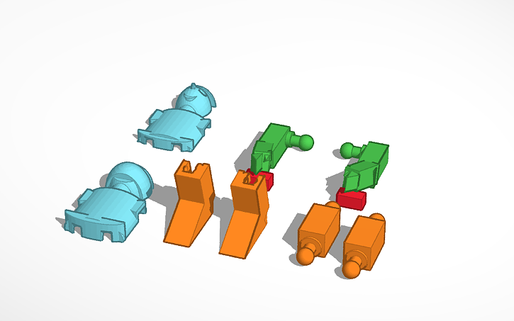 3D design Toy Person With Legs | Tinkercad