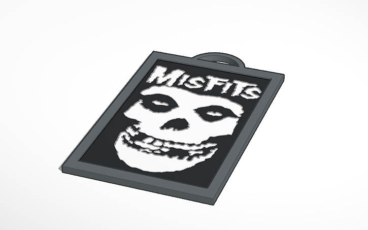 3D design Misfits key chain - Tinkercad