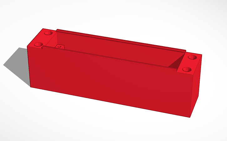 3D design LED lightbox - Tinkercad