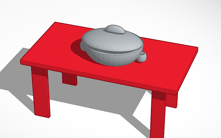 3D design tencere - Tinkercad