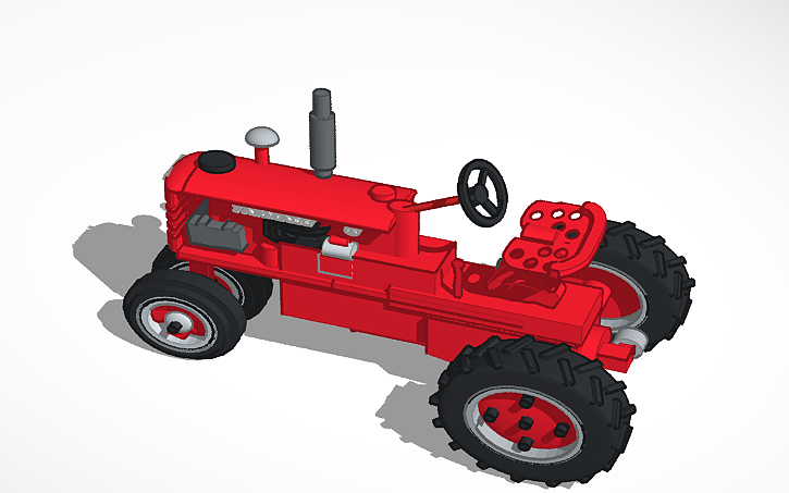3D design farmall tractor - Tinkercad