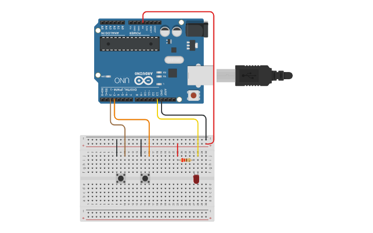 Circuit design CIJE Simple Interrupts | Tinkercad