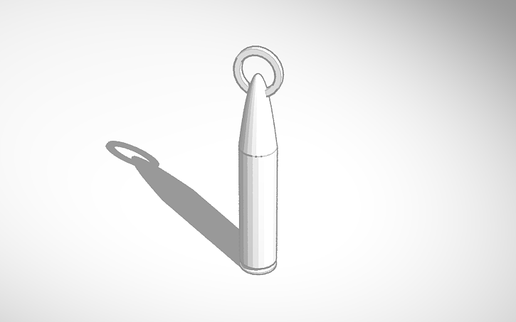 3D design 50 cal. bullet - Tinkercad
