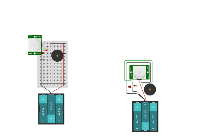 Circuit Design Motion Detection Tinkercad