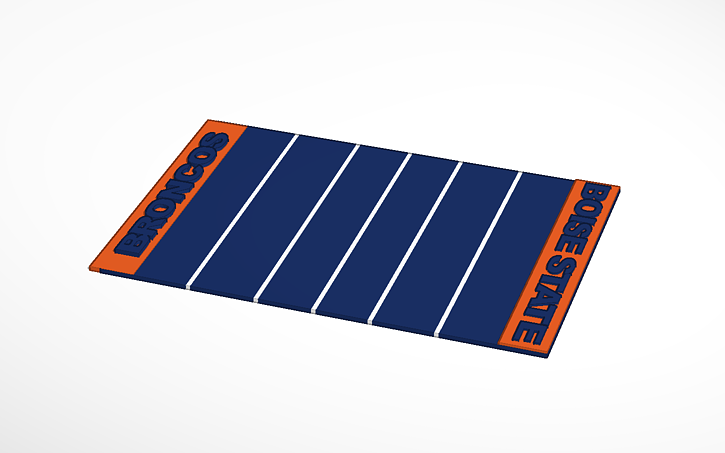 3D design Boise State Football Field | Tinkercad