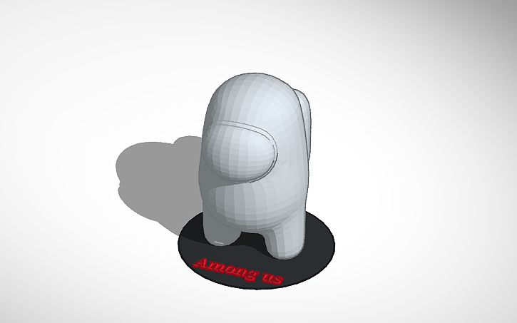 3D design Among us desk statue - Tinkercad