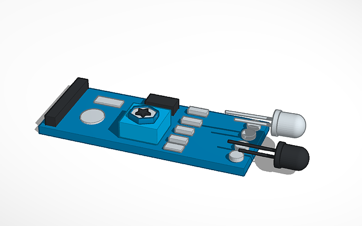 3d Design Sensor Infrarrojo Tinkercad