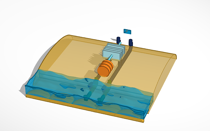 3D design Water Filtration System - Tinkercad