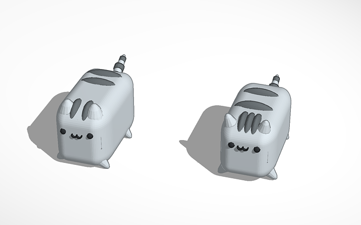 3D design Pusheen - Tinkercad