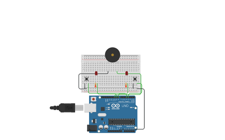 Circuit Design Эксперимент 12 Кнопочные ковбои зд№1 2 Tinkercad
