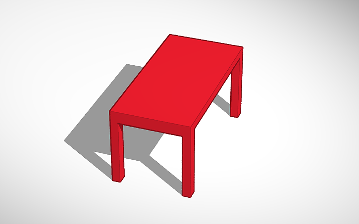 3D design Mesa - Tinkercad