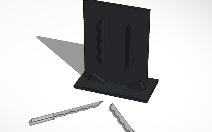 3D design Demon Slayer inosuke mini swords and stand (desk decoration ...