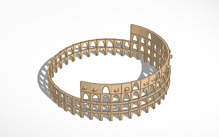 3D design cm31854 Famous Building Colosseum | Tinkercad