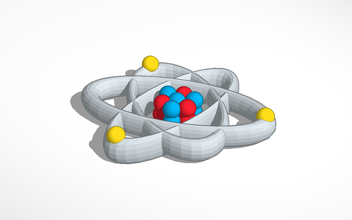 3D design Atom - Tinkercad